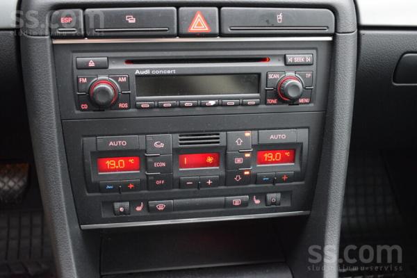 Черный Ауди А4 2005 в Прейли, объемом двигателя 1.90 л и пробегом 382 тыс. км за 3250 €, фото 8 на AUTOMOTO.COM.LV