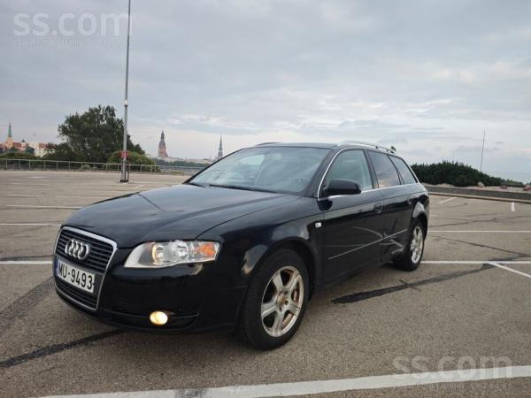 Black Audi A4 2005 in Riga, with an engine capacity of 2.00 L and mileage of 329 thousand km for 2500 €, photo 1 on AUTOMOTO.COM.LV