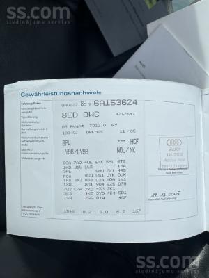 Melns Audi A4 2005 Ogre, ar dzinēja tilpumu 2.00 L un nobraukumu 257 tūkst. km par 3590 €, foto 15 vietnē AUTOMOTO.COM.LV
