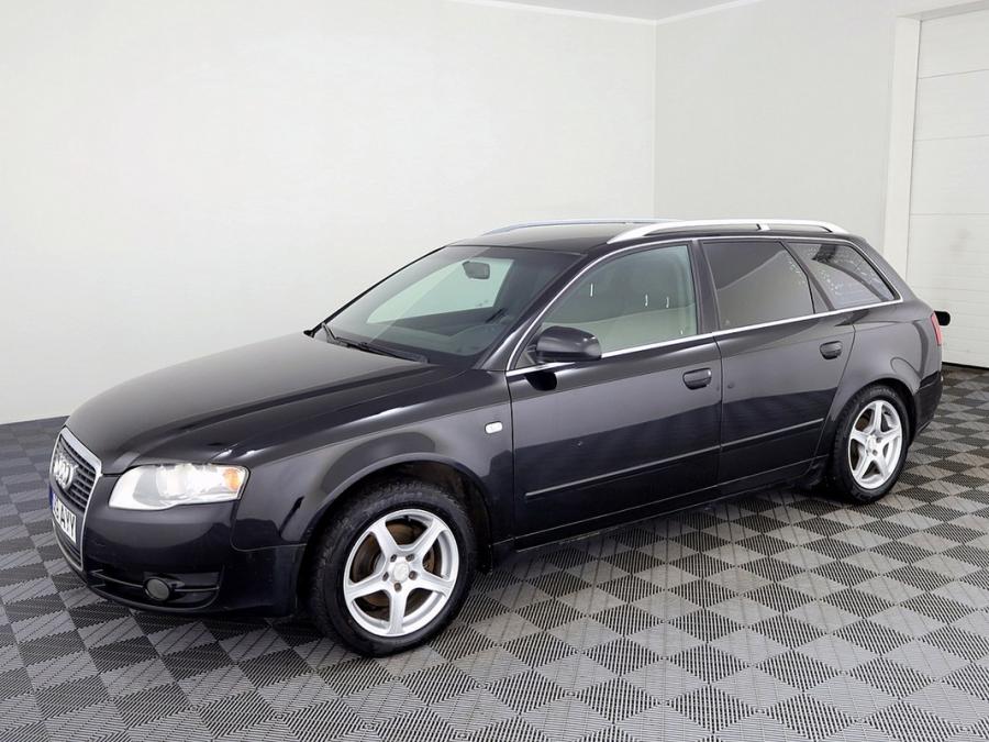 Black Audi A4 2005 in Tallinn, with an engine capacity of 1.90 L and mileage of 292 thousand km for 1399 €, photo 10 on AUTOMOTO.COM.LV