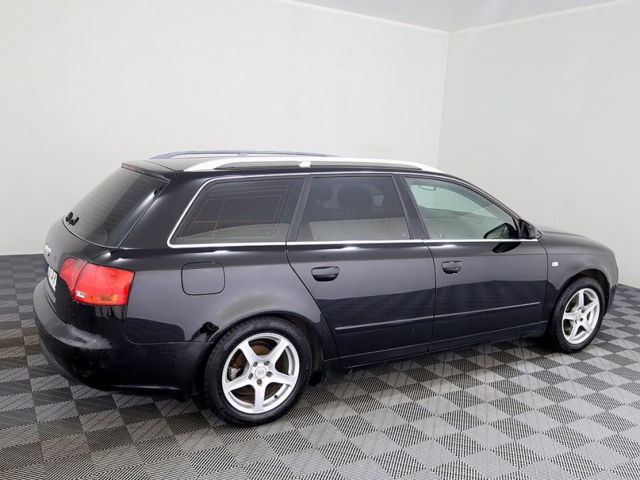 Black Audi A4 2005 in Tallinn, with an engine capacity of 1.90 L and mileage of 292 thousand km for 1399 €, photo 11 on AUTOMOTO.COM.LV