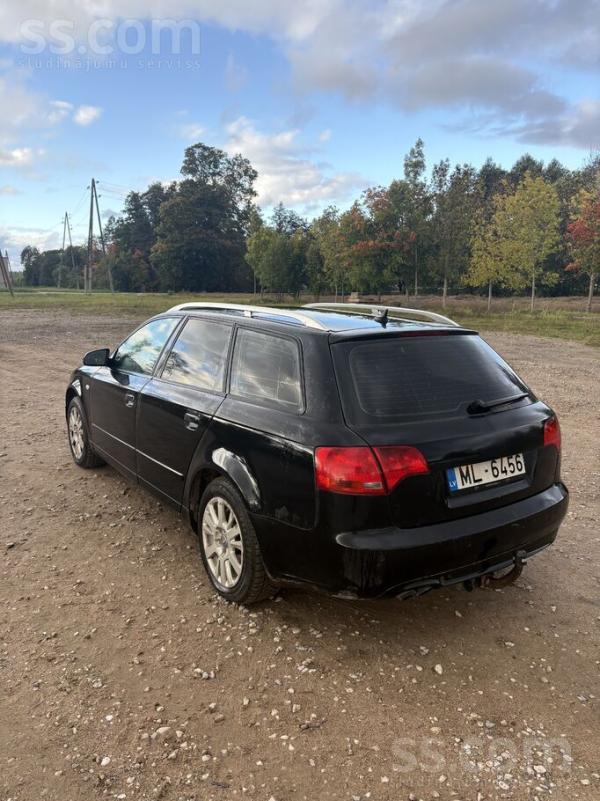 Audi A4 2005 in Talsi on AUTOMOTO.COM.LV Black Audi A4 2005 in Talsi, with an engine capacity of 2.00 L and mileage of 383 thousand km for 750 €, photo 4 on AUTOMOTO.COM.LV