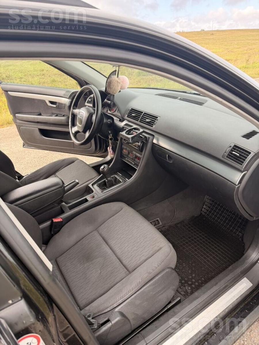 Black Audi A4 2005 in Ludza, with an engine capacity of 1.90 L and mileage of 322 thousand km for 2000 €, photo 5 on AUTOMOTO.COM.LV