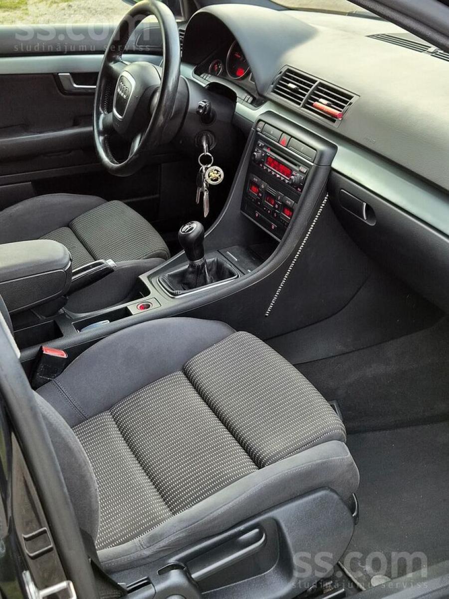 Black Audi A4 2005 in Preili, with an engine capacity of 2.00 L and mileage of 0 thousand km for 4100 €, photo 8 on AUTOMOTO.COM.LV