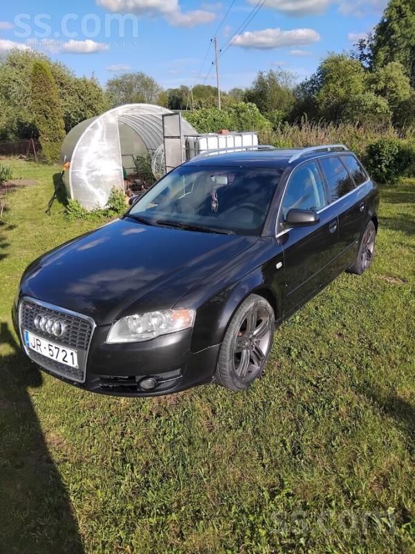 Black Audi A4 2006 in Saldus, with an engine capacity of 1.90 L and mileage of 506 thousand km for 2000 €, photo 1 on AUTOMOTO.COM.LV