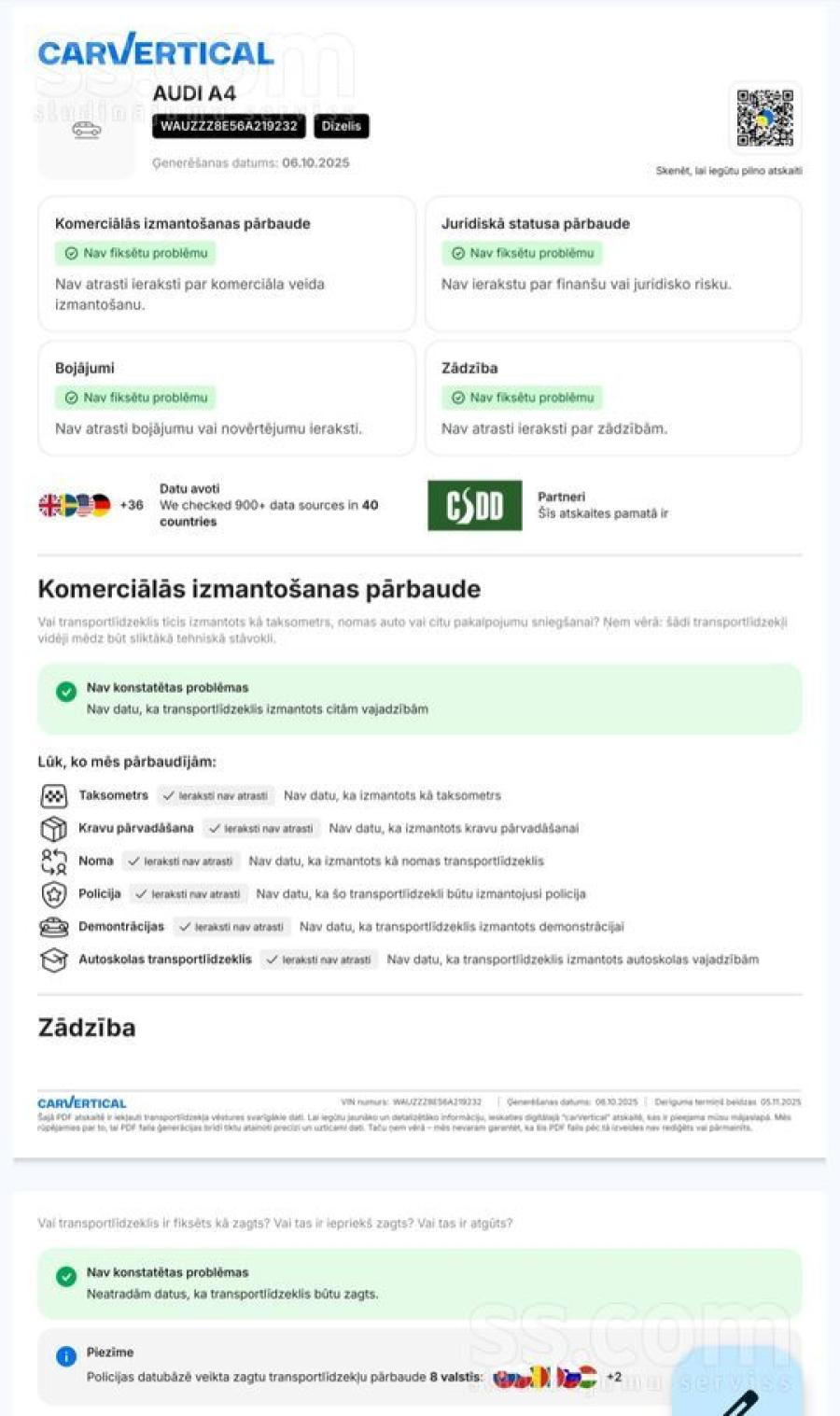 Черный Ауди А4 2006 в Бауска, объемом двигателя 2.00 л и пробегом 396 тыс. км за 3350 €, фото 34 на AUTOMOTO.COM.LV