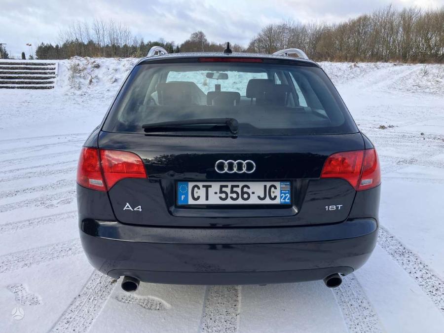 Black Audi A4 2006 in Taurage, with an engine capacity of 1.78 L and mileage of 262 thousand km for 2300 €, photo 5 on AUTOMOTO.COM.LV
