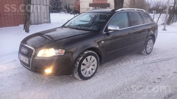 Black Audi A4 2006 in Jelgava, with an engine capacity of 1.90 L and mileage of 292 thousand km for 3100 €, photo 6 on AUTOMOTO.COM.LV
