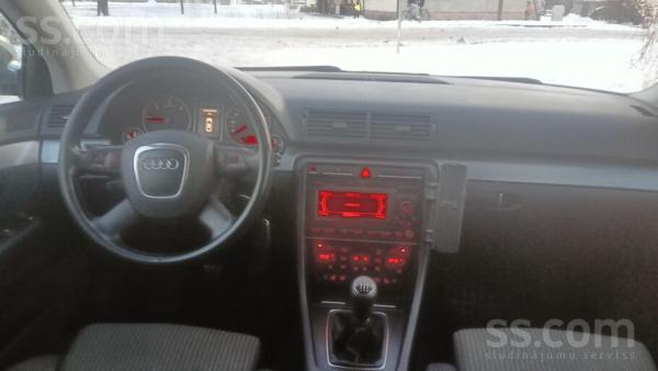 Black Audi A4 2006 in Jelgava, with an engine capacity of 1.90 L and mileage of 292 thousand km for 3100 €, photo 10 on AUTOMOTO.COM.LV