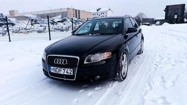 Black Audi A4 2006 in Kaunas, with an engine capacity of 1.99 L and mileage of 304 thousand km for 2750 €, photo 1 on AUTOMOTO.COM.LV