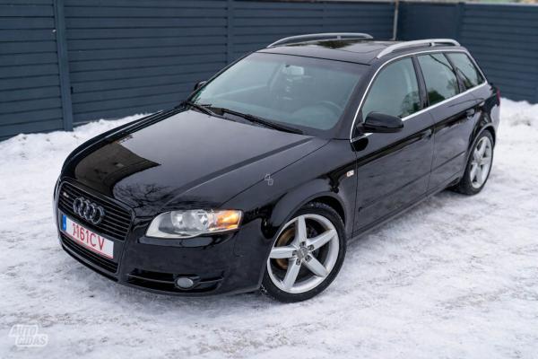 Melns Audi A4 2006 Kauņa, ar dzinēja tilpumu 2.00 L un nobraukumu 283 tūkst. km par 3450 €, foto 1 vietnē AUTOMOTO.COM.LV
