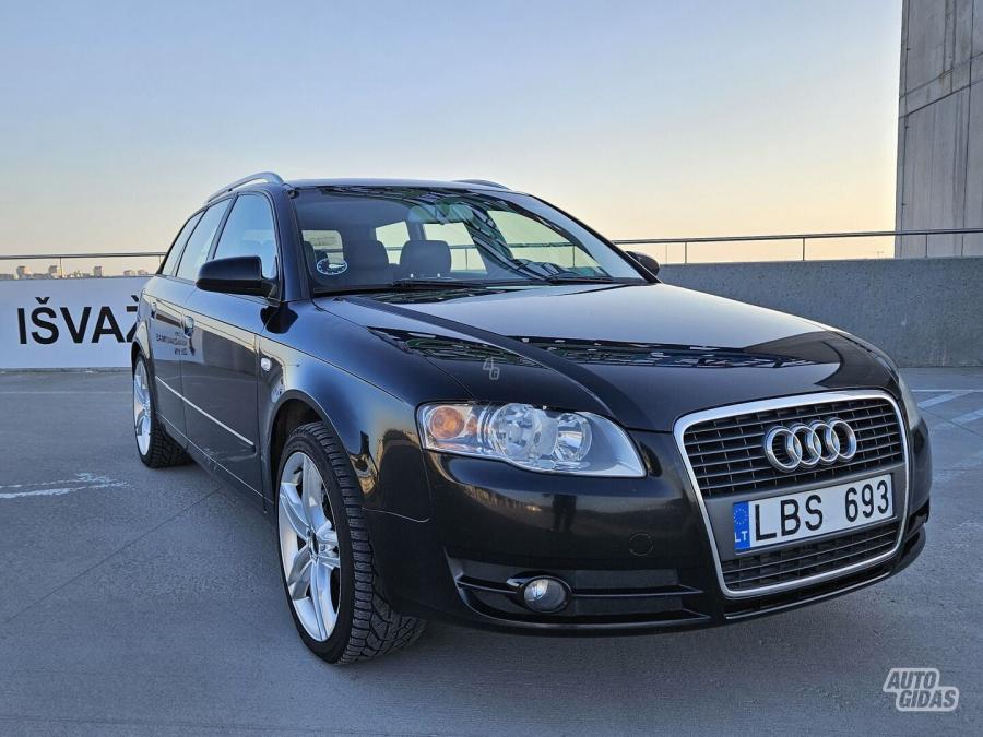 Melns Audi A4 2006 Viļņa, ar dzinēja tilpumu 1.90 L un nobraukumu 345 tūkst. km par 2800 €, foto 1 vietnē AUTOMOTO.COM.LV