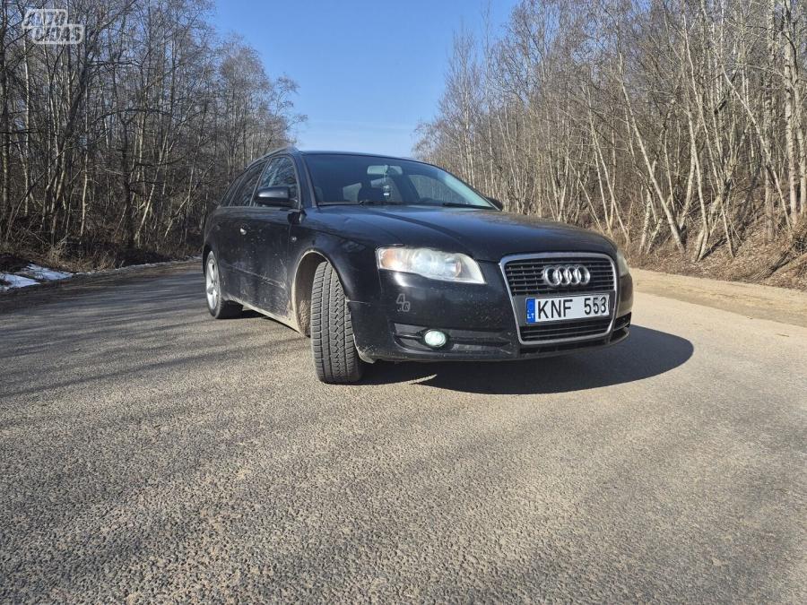 Black Audi A4 2006 in Kaunas, with an engine capacity of 2.00 L and mileage of 440 thousand km for 1500 €, photo 1 on AUTOMOTO.COM.LV