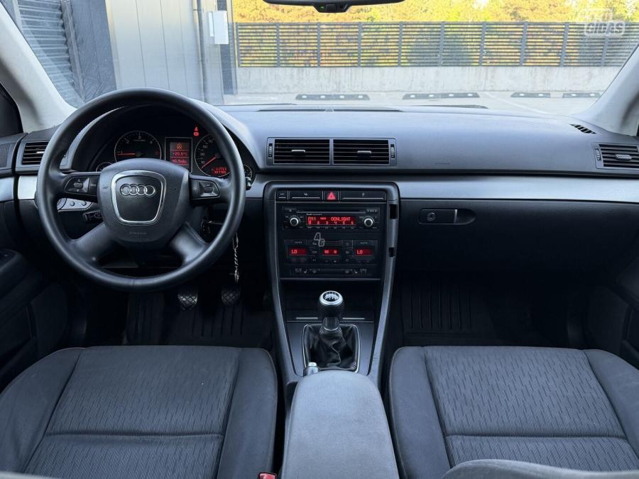 Black Audi A4 2006 in Vilnius, with an engine capacity of 2.00 L and mileage of 327 thousand km for 2050 €, photo 8 on AUTOMOTO.COM.LV