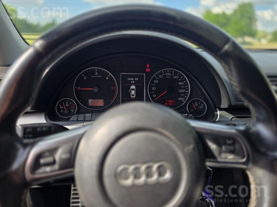 Black Audi A4 2006 in Liepaja, with an engine capacity of 2.00 L and mileage of 288 thousand km for 3450 €, photo 16 on AUTOMOTO.COM.LV