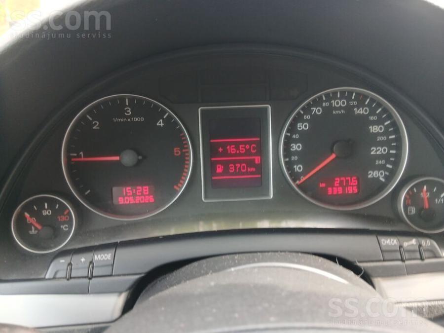 Черный Ауди А4 2006 в Резекне, объемом двигателя 2.00 л и пробегом 339 тыс. км за 1750 €, фото 6 на AUTOMOTO.COM.LV