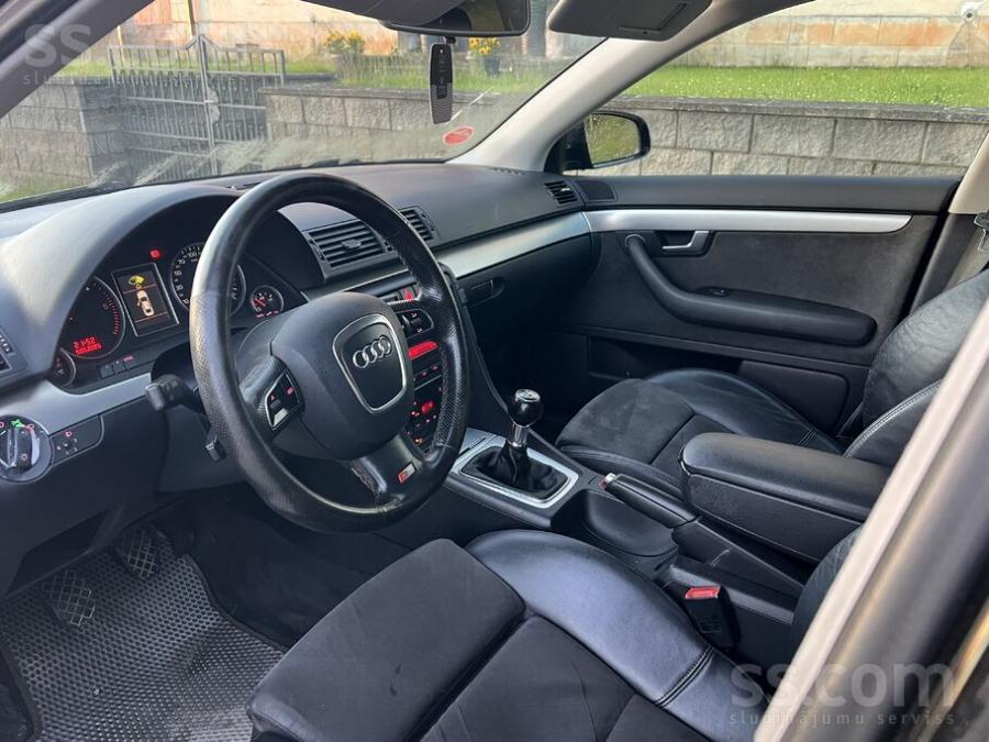 Black Audi A4 2006 in Valmiera, with an engine capacity of 2.00 L and mileage of 341 thousand km for 2250 €, photo 14 on AUTOMOTO.COM.LV