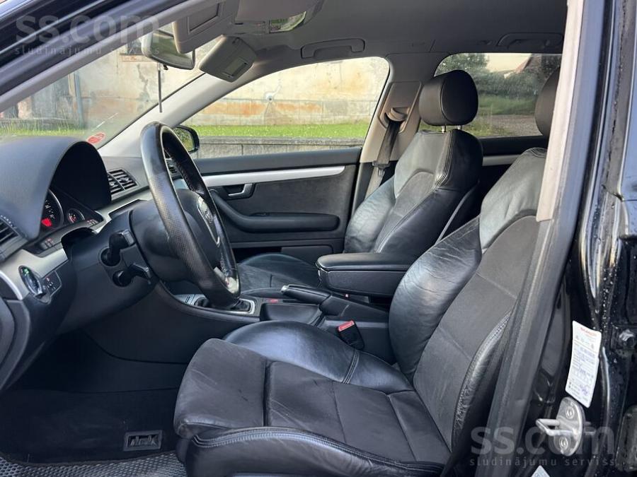 Black Audi A4 2006 in Valmiera, with an engine capacity of 2.00 L and mileage of 341 thousand km for 2250 €, photo 16 on AUTOMOTO.COM.LV