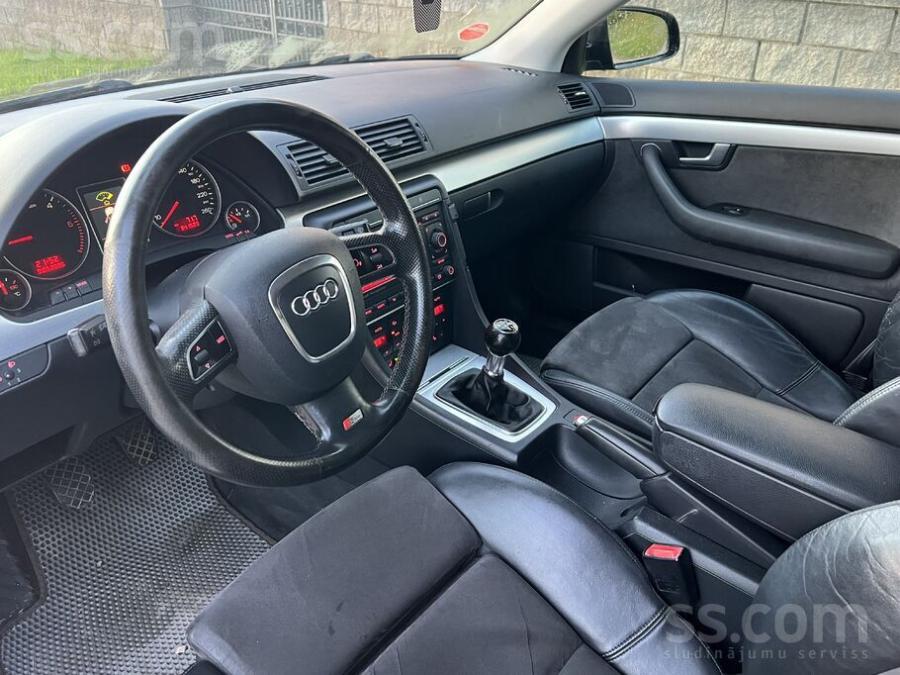 Black Audi A4 2006 in Valmiera, with an engine capacity of 2.00 L and mileage of 341 thousand km for 2250 €, photo 17 on AUTOMOTO.COM.LV
