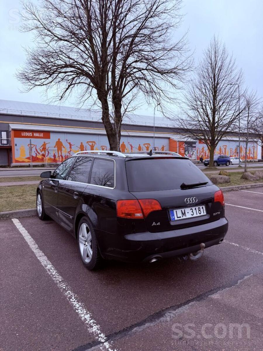 Black Audi A4 2006 in Liepaja, with an engine capacity of 2.70 L and mileage of 406 thousand km for 3000 €, photo 11 on AUTOMOTO.COM.LV
