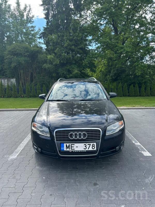 Black Audi A4 2006 in Riga, with an engine capacity of 2.00 L and mileage of 318 thousand km for 2800 €, photo 1 on AUTOMOTO.COM.LV