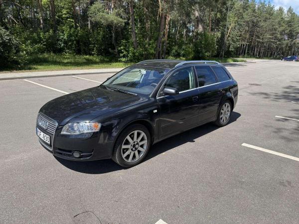 Black Audi A4 2006 in Kaunas, with an engine capacity of 1.97 L and mileage of 441 thousand km for 2200 €, photo 1 on AUTOMOTO.COM.LV