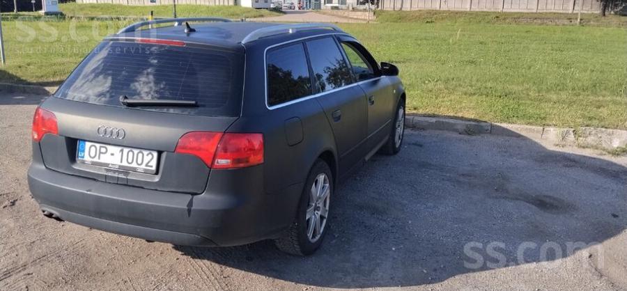 Black Audi A4 2006 in Riga, with an engine capacity of 2.00 L and mileage of 363 thousand km for 1990 €, photo 4 on AUTOMOTO.COM.LV