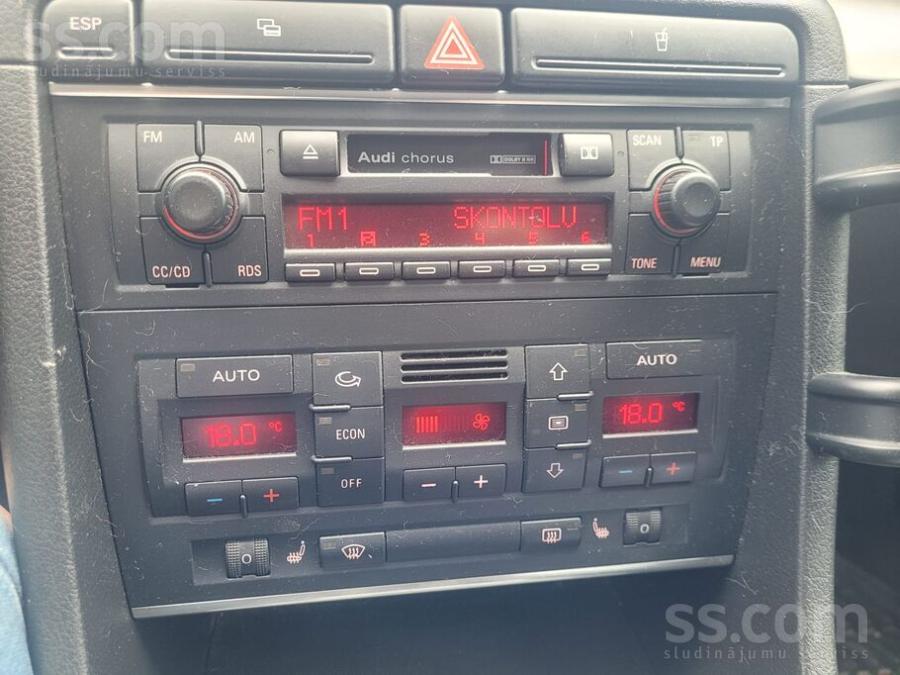 Черный Ауди А4 2006 в Гулбене, объемом двигателя 2.00 л и пробегом 261 тыс. км за 4600 €, фото 17 на AUTOMOTO.COM.LV