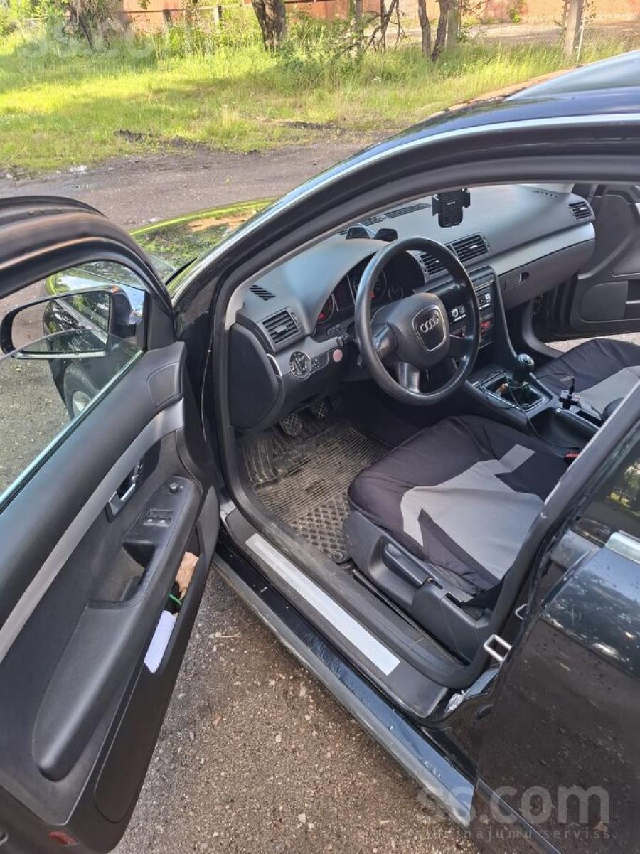 Black Audi A4 2006 in Balvi, with an engine capacity of 2.00 L and mileage of 361 thousand km for 3000 €, photo 7 on AUTOMOTO.COM.LV