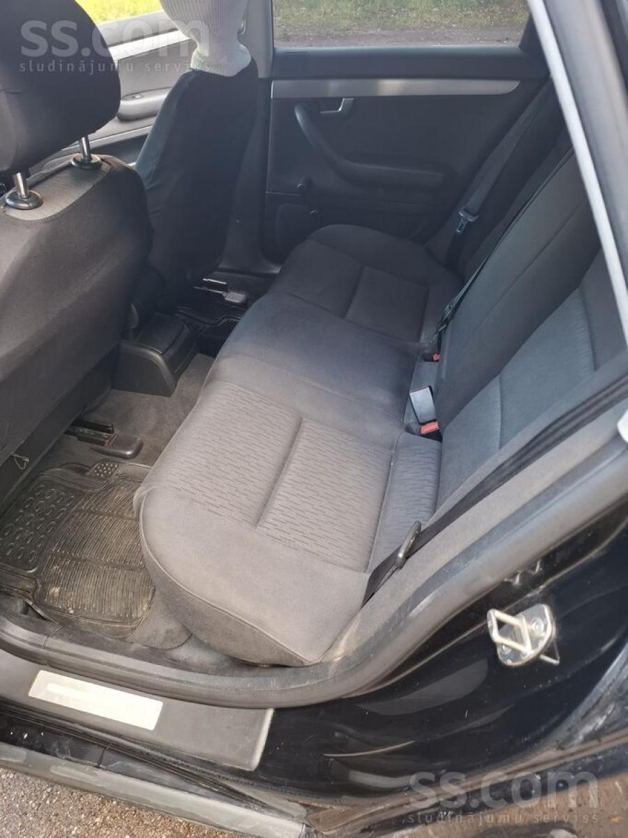 Black Audi A4 2006 in Balvi, with an engine capacity of 2.00 L and mileage of 361 thousand km for 3000 €, photo 8 on AUTOMOTO.COM.LV