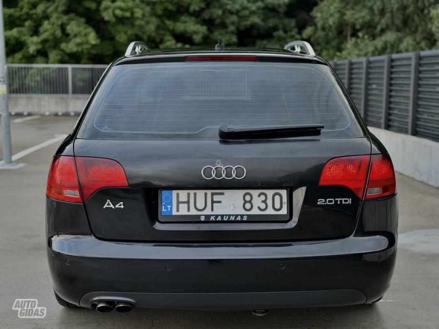 Black Audi A4 2006 in Vilnius, with an engine capacity of 2.00 L and mileage of 441 thousand km for 2840 €, photo 9 on AUTOMOTO.COM.LV