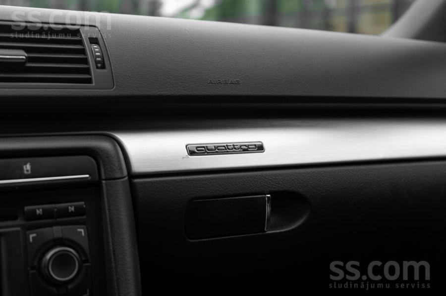 Melns Audi A4 2006 Rīga, ar dzinēja tilpumu 3.00 L un nobraukumu 257 tūkst. km par 3490 €, foto 8 vietnē AUTOMOTO.COM.LV