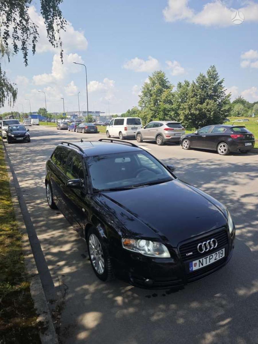 Black Audi A4 2006 in Kaunas, with an engine capacity of 1.99 L and mileage of 379 thousand km for 2350 €, photo 3 on AUTOMOTO.COM.LV