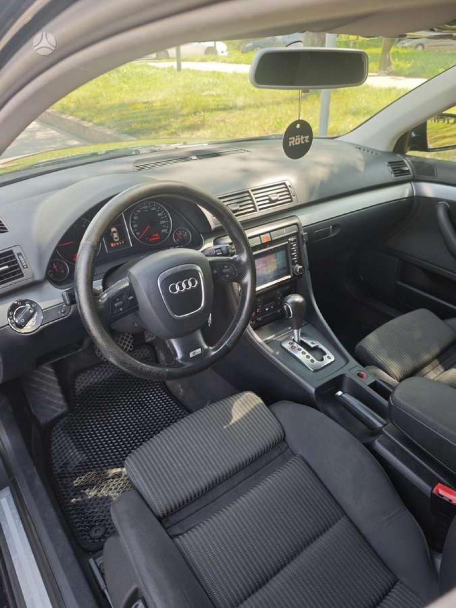 Black Audi A4 2006 in Kaunas, with an engine capacity of 1.99 L and mileage of 379 thousand km for 2350 €, photo 12 on AUTOMOTO.COM.LV