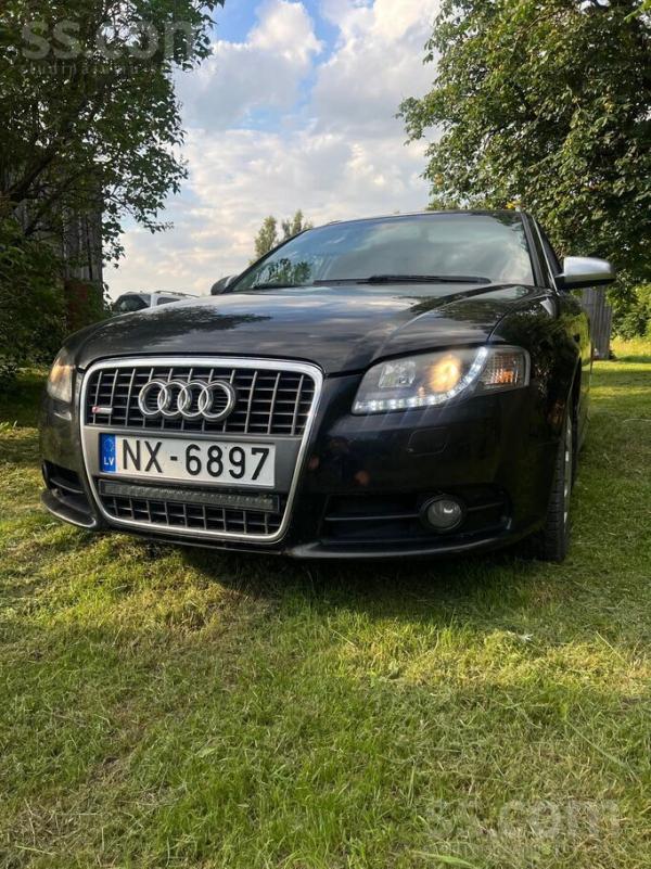 Black Audi A4 2006 in Riga, with an engine capacity of 2.00 L and mileage of 390 thousand km for 1950 €, photo 1 on AUTOMOTO.COM.LV
