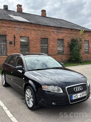 Black Audi A4 2006 in Daugavpils, with an engine capacity of 2.00 L and mileage of 321 thousand km for 1900 €, photo  on AUTOMOTO.COM.LV