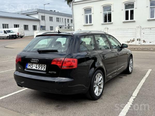 Black Audi A4 2006 in Daugavpils, with an engine capacity of 2.00 L and mileage of 321 thousand km for 1900 €, photo 5 on AUTOMOTO.COM.LV
