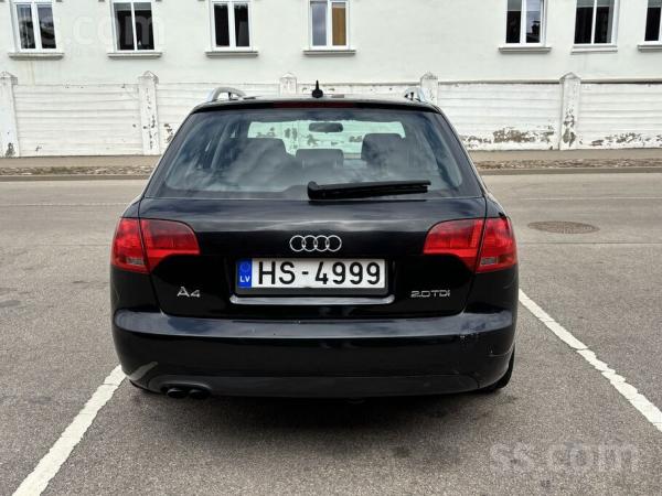 Black Audi A4 2006 in Daugavpils, with an engine capacity of 2.00 L and mileage of 321 thousand km for 1900 €, photo 6 on AUTOMOTO.COM.LV