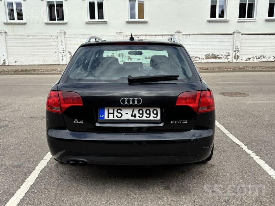 Black Audi A4 2006 in Daugavpils, with an engine capacity of 2.00 L and mileage of 321 thousand km for 1900 €, photo 7 on AUTOMOTO.COM.LV