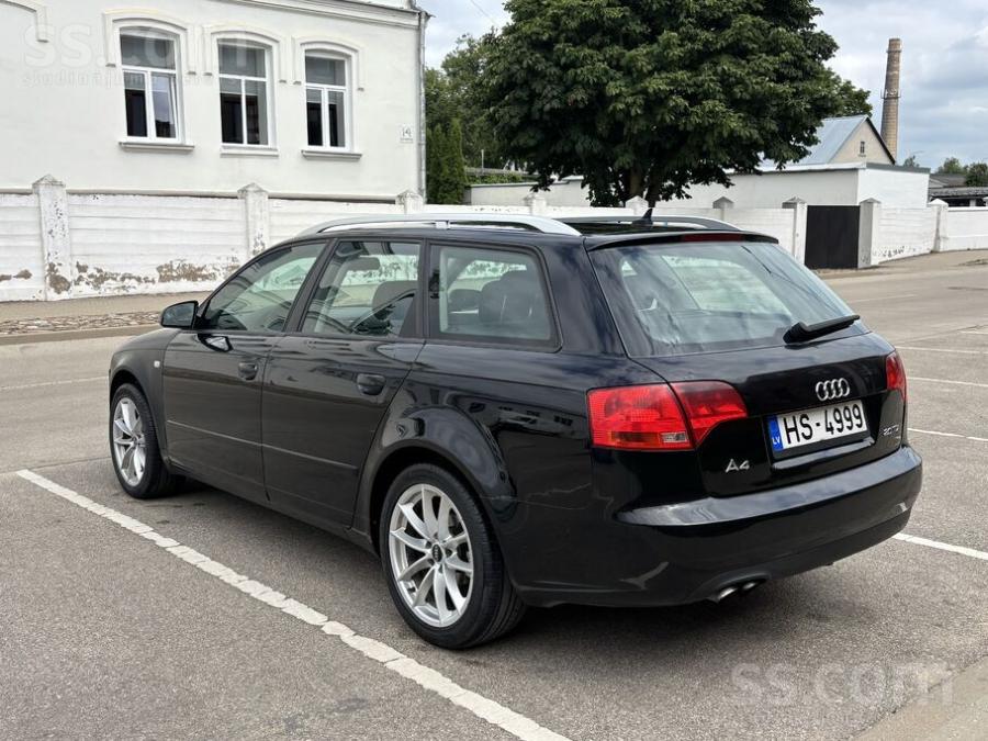 Black Audi A4 2006 in Daugavpils, with an engine capacity of 2.00 L and mileage of 321 thousand km for 1900 €, photo 9 on AUTOMOTO.COM.LV
