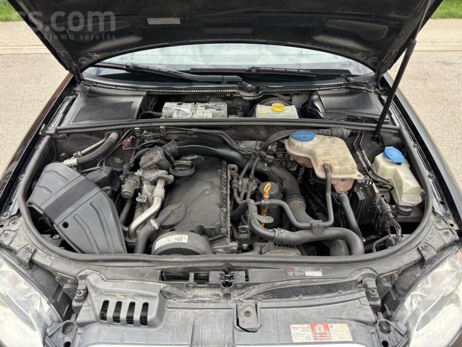 Black Audi A4 2006 in Daugavpils, with an engine capacity of 2.00 L and mileage of 321 thousand km for 1900 €, photo 17 on AUTOMOTO.COM.LV