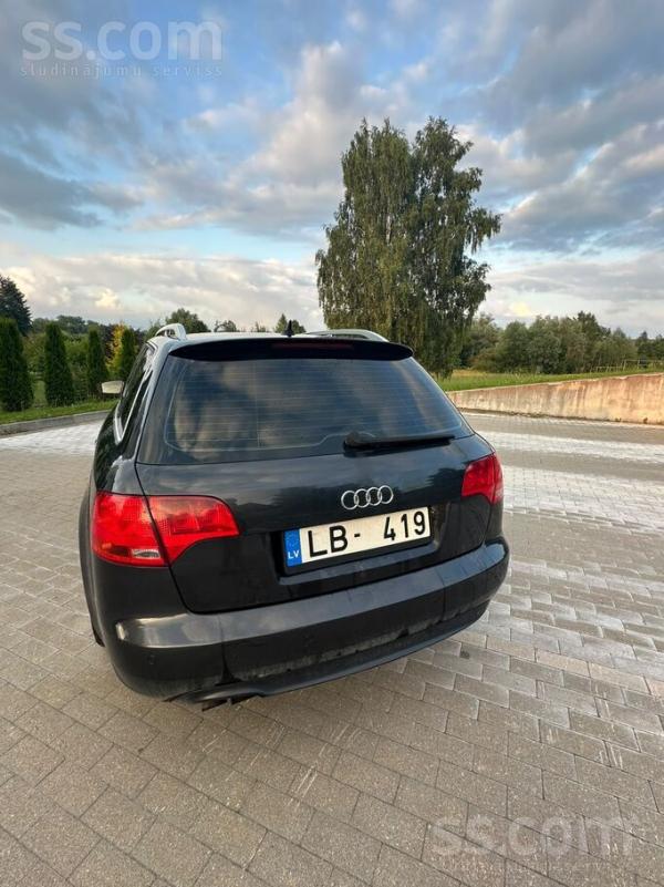 Black Audi A4 2006 in Riga, with an engine capacity of 2.00 L and mileage of 415 thousand km for 1400 €, photo 4 on AUTOMOTO.COM.LV