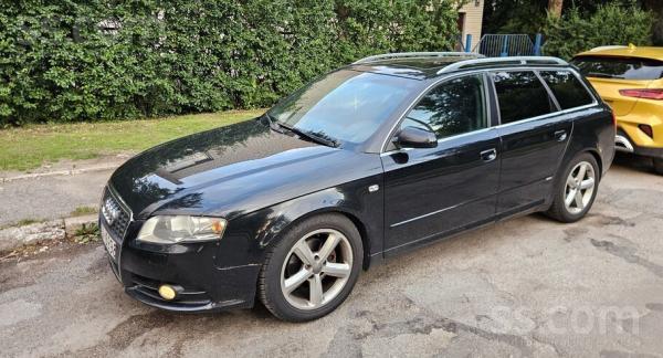 Black Audi A4 2006 in Riga, with an engine capacity of 2.00 L and mileage of 415 thousand km for 2390 €, photo 1 on AUTOMOTO.COM.LV