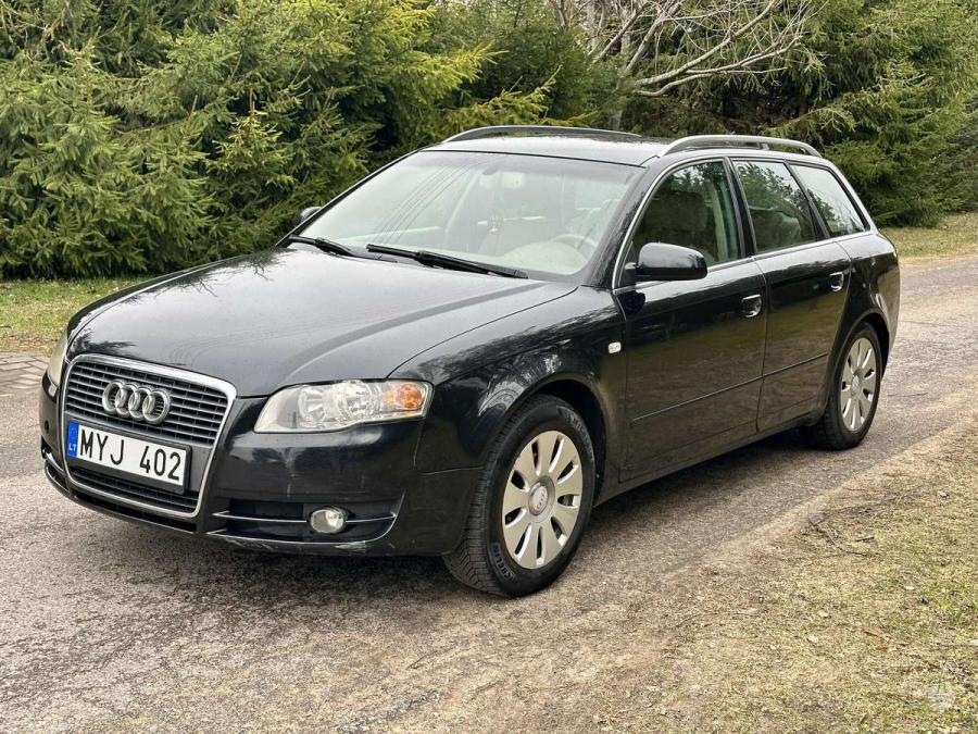 Melns Audi A4 2006 Viļņa, ar dzinēja tilpumu 1.99 L un nobraukumu 223 tūkst. km par 2000 €, foto 1 vietnē AUTOMOTO.COM.LV