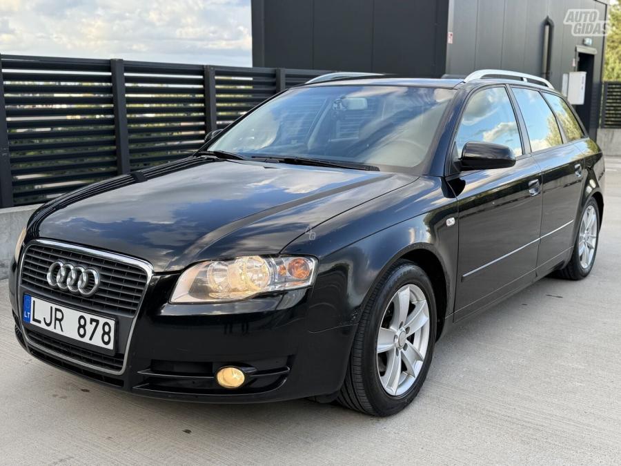 Melns Audi A4 2006 Viļņa, ar dzinēja tilpumu 2.00 L un nobraukumu 340 tūkst. km par 2350 €, foto 1 vietnē AUTOMOTO.COM.LV