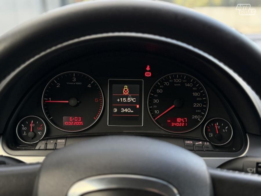Melns Audi A4 2006 Viļņa, ar dzinēja tilpumu 2.00 L un nobraukumu 340 tūkst. km par 2350 €, foto 11 vietnē AUTOMOTO.COM.LV