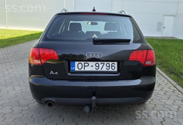 Black Audi A4 2006 in Riga, with an engine capacity of 2.00 L and mileage of 242 thousand km for 3755 €, photo 4 on AUTOMOTO.COM.LV