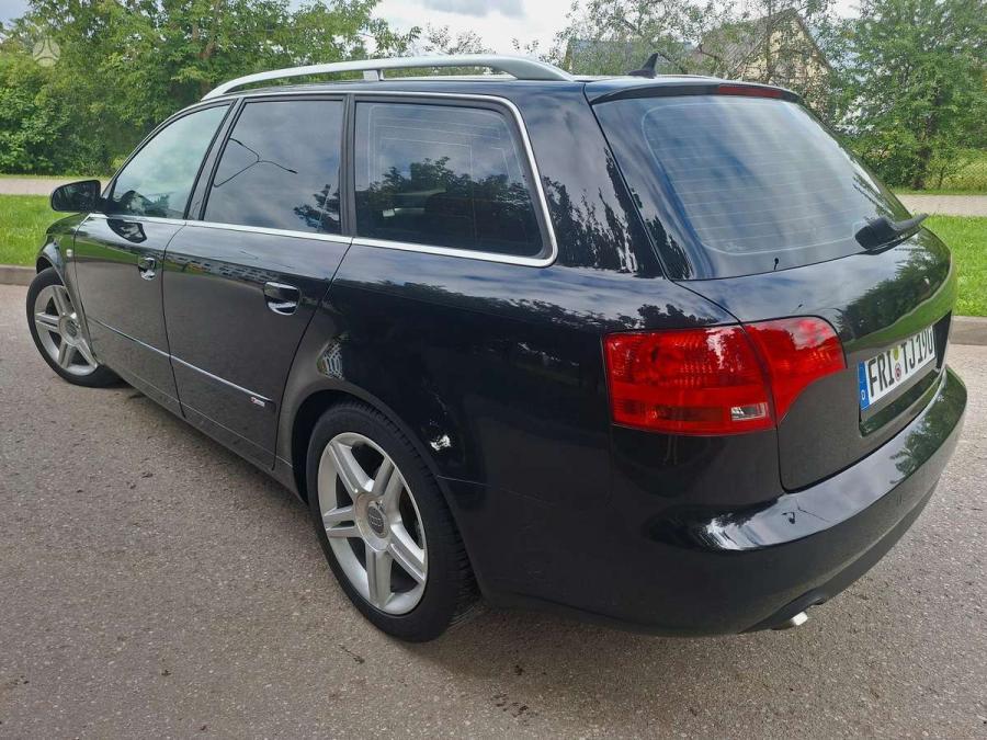 Black Audi A4 2006 in Jonava, with an engine capacity of 1.99 L and mileage of 310 thousand km for 2850 €, photo 10 on AUTOMOTO.COM.LV