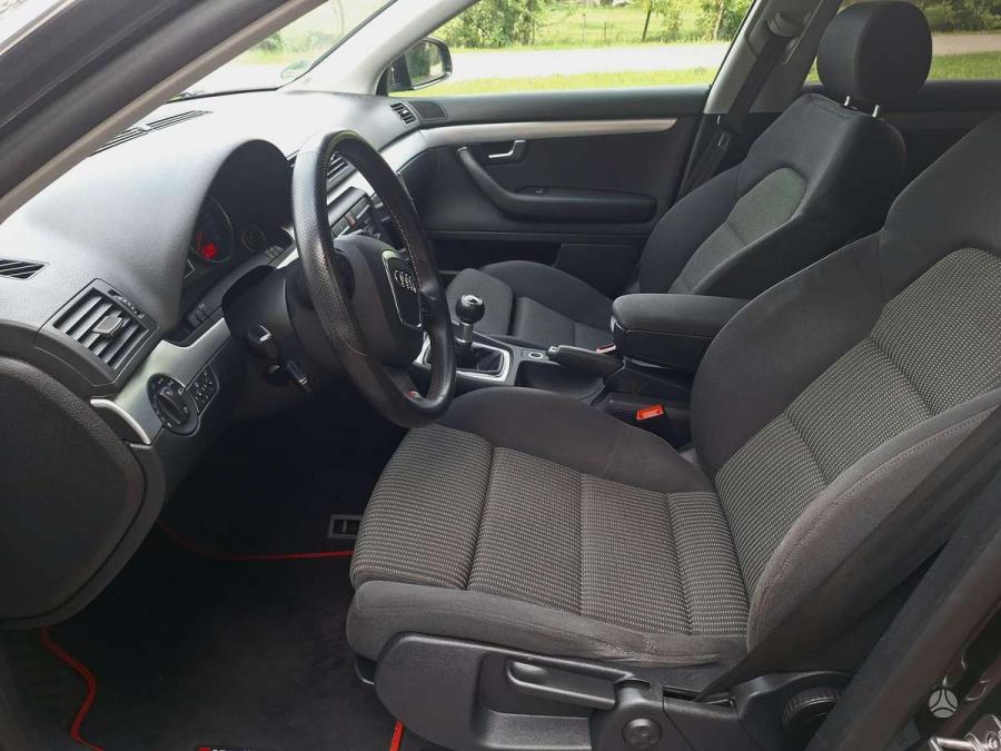 Black Audi A4 2006 in Jonava, with an engine capacity of 1.99 L and mileage of 310 thousand km for 2850 €, photo 16 on AUTOMOTO.COM.LV