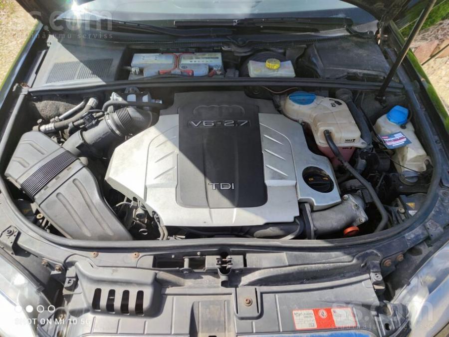Black Audi A4 2006 in Riga, with an engine capacity of 2.70 L and mileage of 387 thousand km for 2400 €, photo 7 on AUTOMOTO.COM.LV